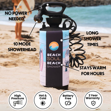 The Original Portable Shower for Beach, Camping & Vanlife | Beach Soul ...