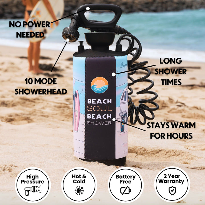 The Original Portable Shower for Beach, Camping & Vanlife | Beach Soul ...