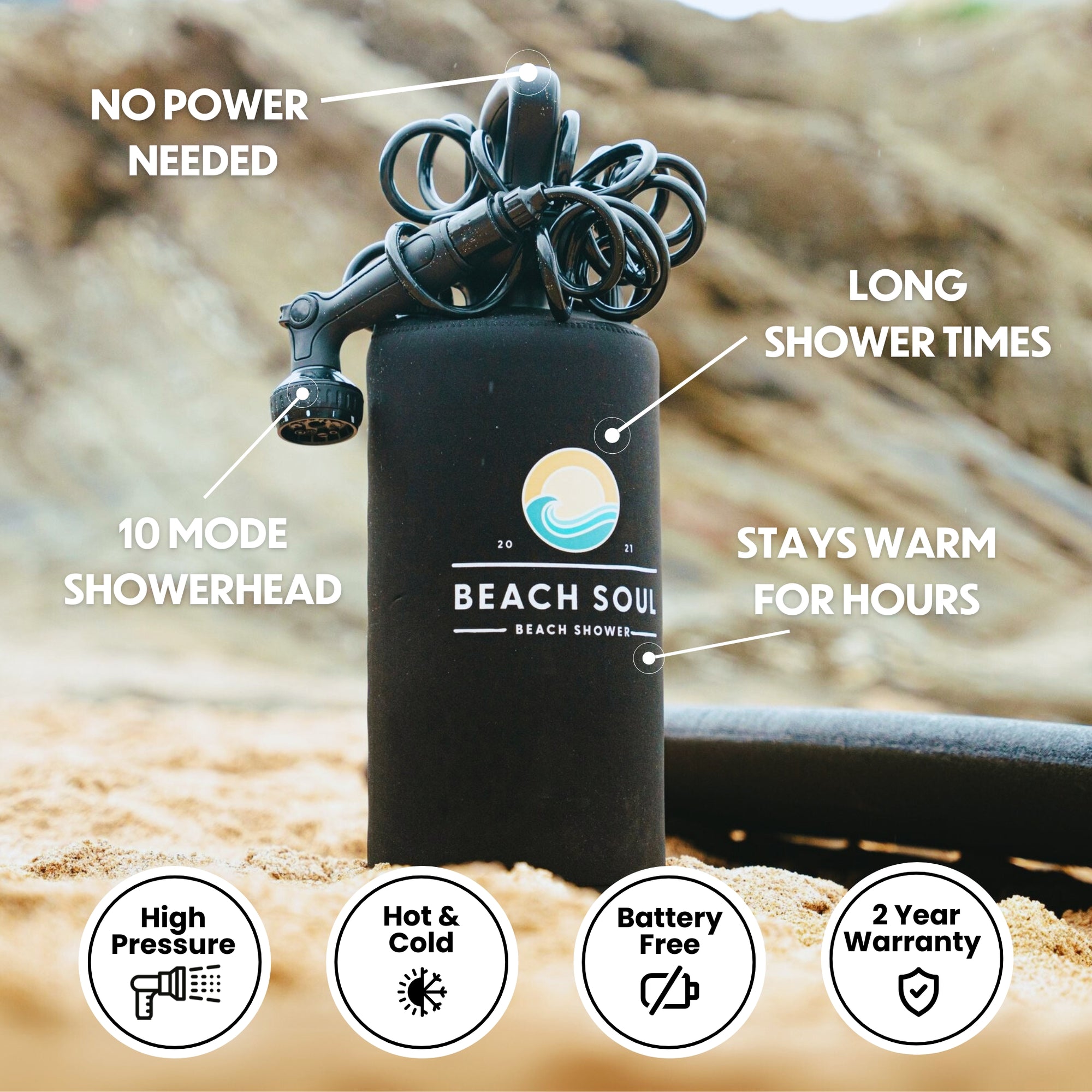 Portable Shower Original 2.1G – Simple, Pressurized & Built to Travel ...
