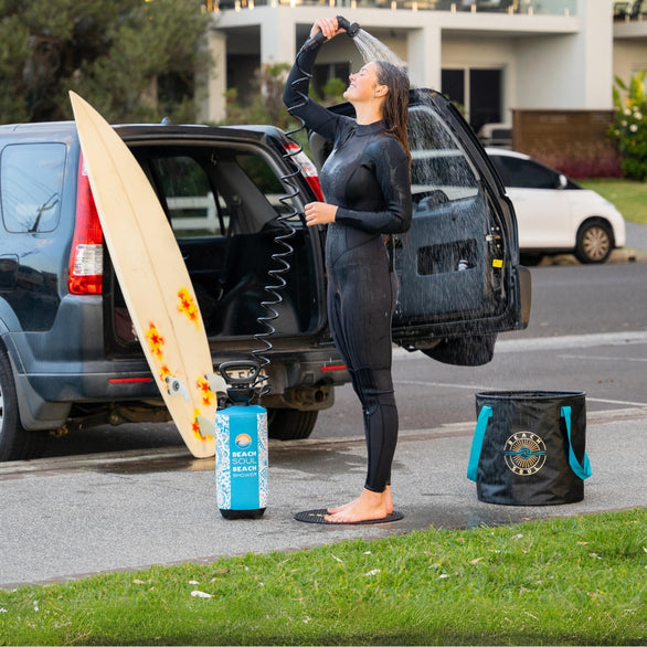 The Ultimate Portable Shower for Surfers | Beach Soul®