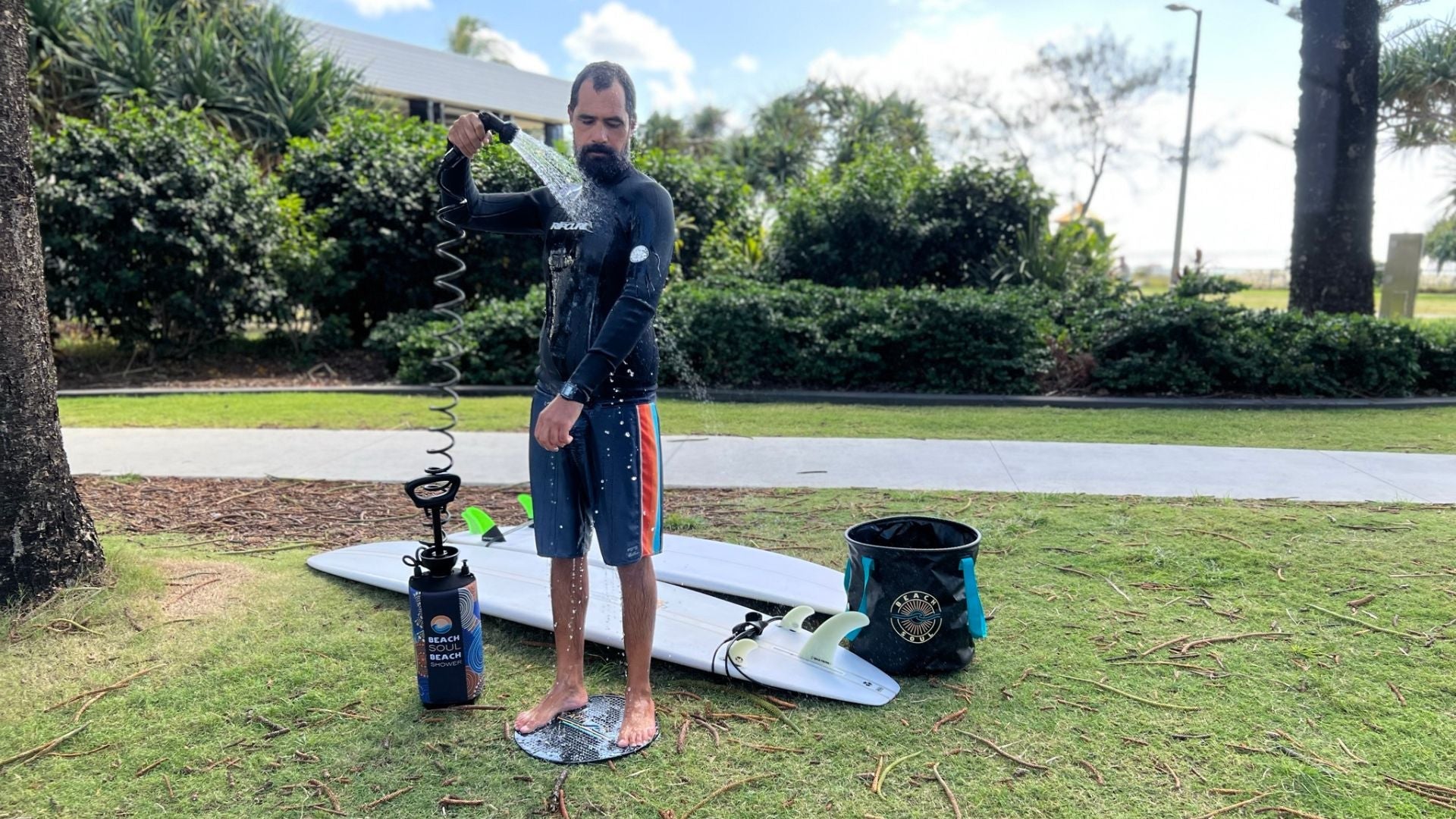 The Ultimate Portable Shower for Surfers | Beach Soul®