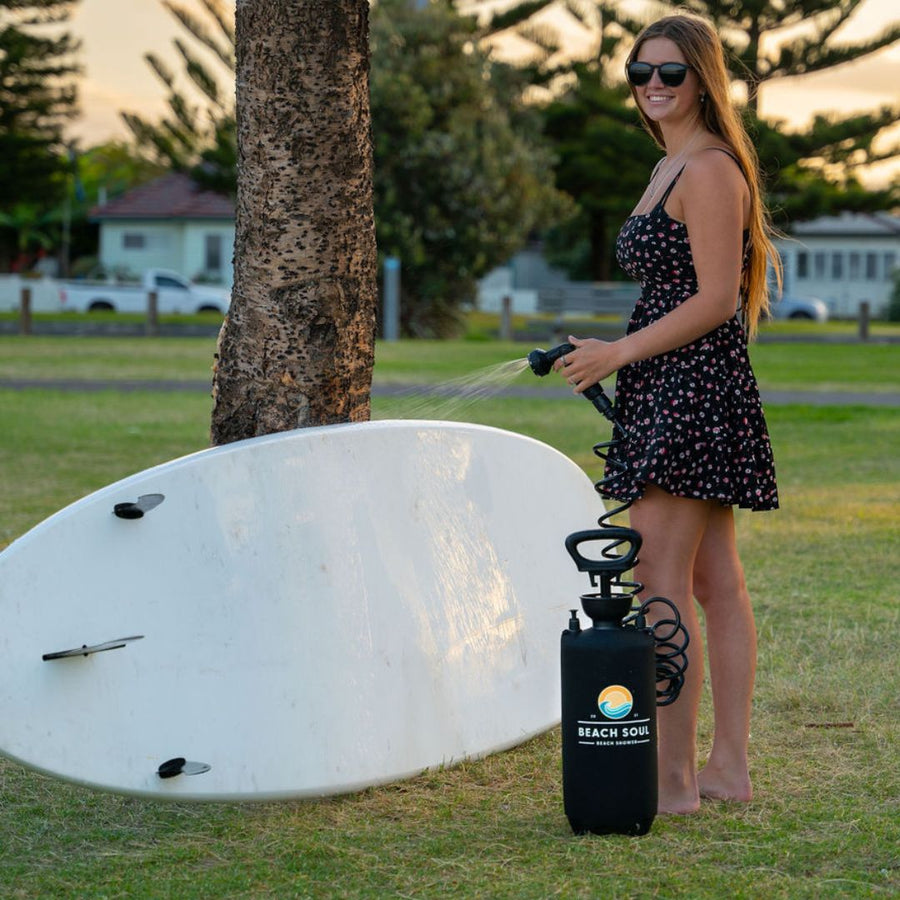 Pump-Operated Beach Showers | Beach Soul® USA